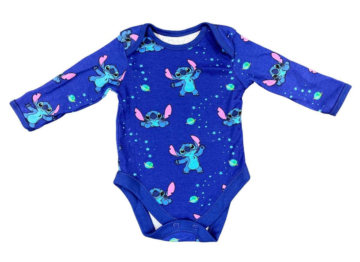 Body - Stitch - Mørkeblå med stjerner | Helt Unik - Barneklær og ...